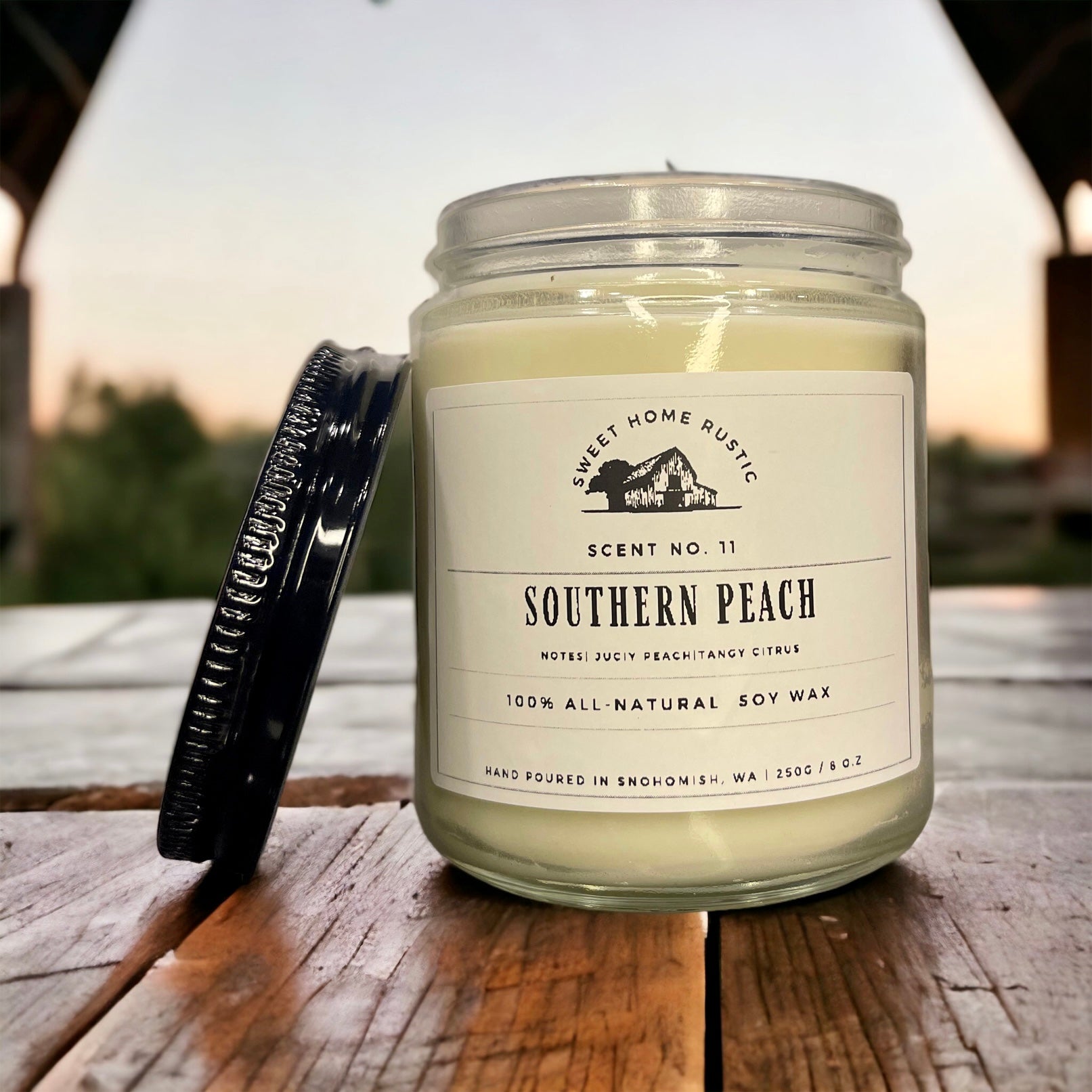 Southern Peach Candle – Sweet Home Rustic